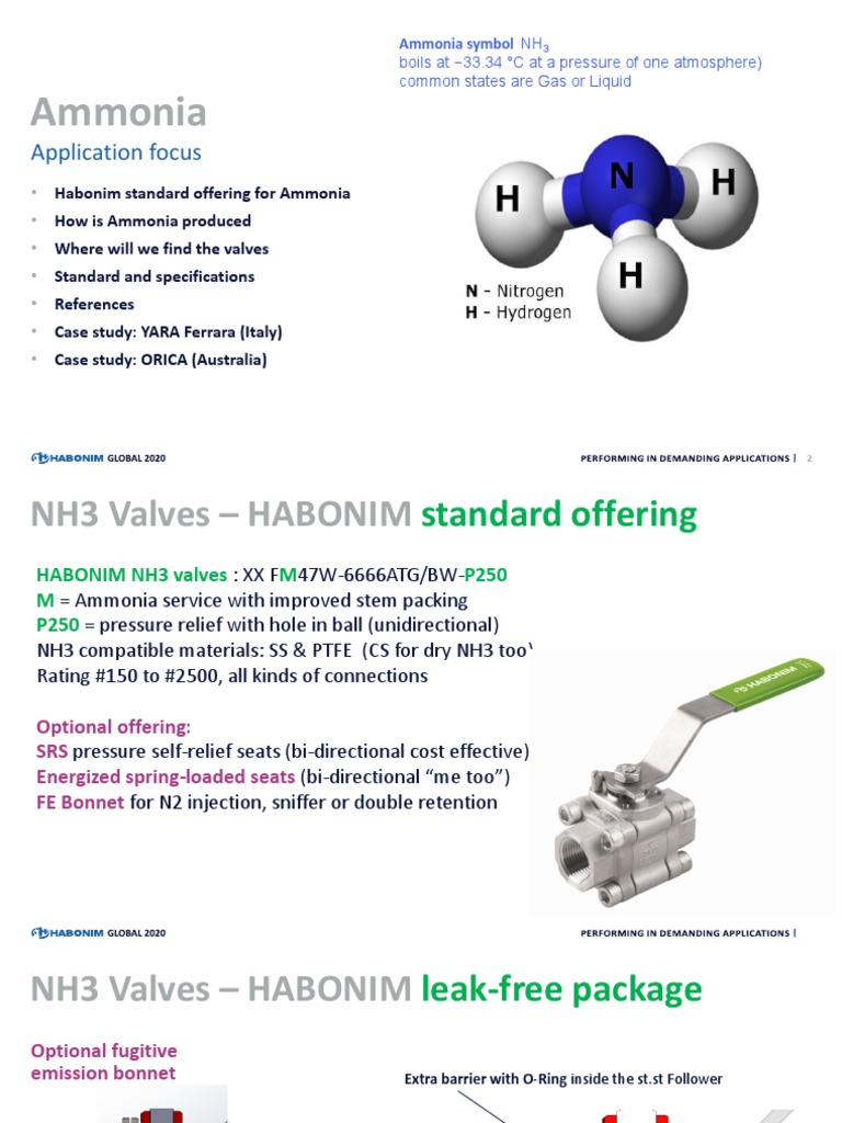 Habonim Ammonia Isolation Valves Applications | PDF | Valve | Ammonia