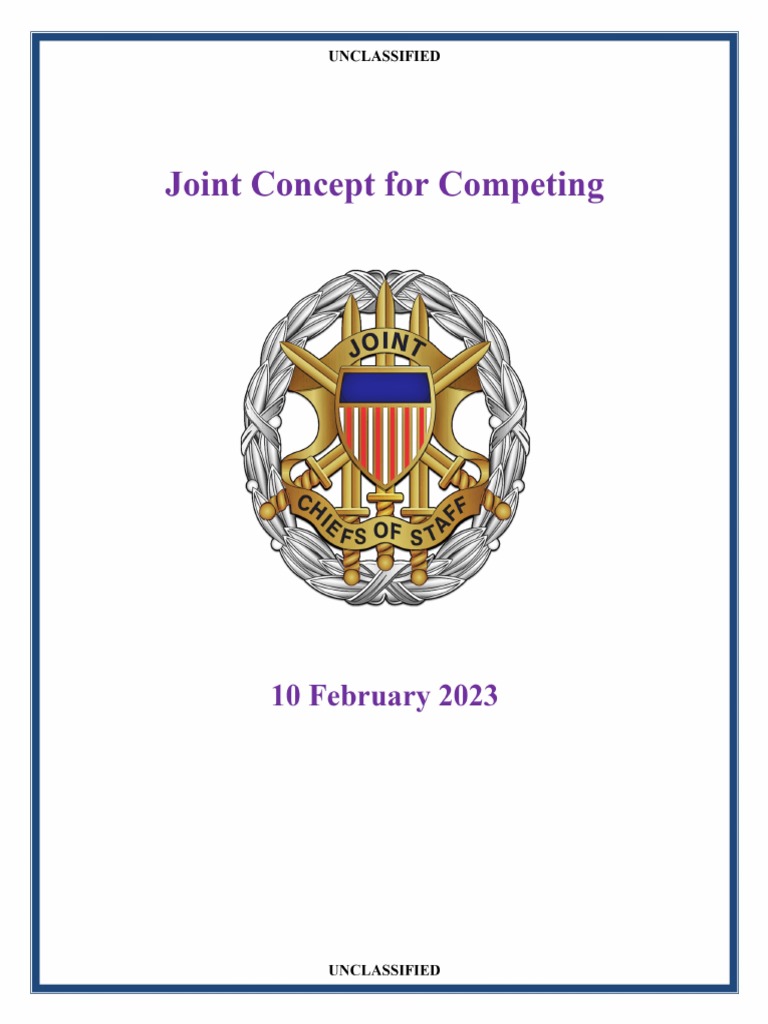 US Joint Concept For Competing 1679021439 | PDF | Crime & Violence ...