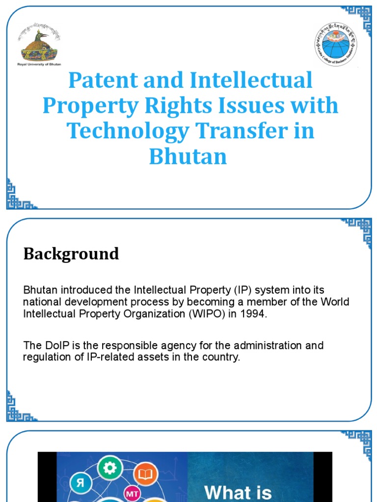 Patent and Intellectual Property Rights Issues With Technology Transfer ...