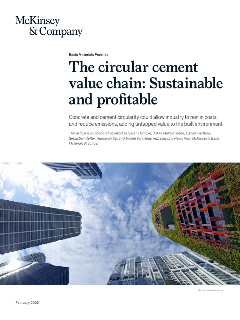 The Circular Cement Value Chain: Sustainable and Profitable | PDF ...