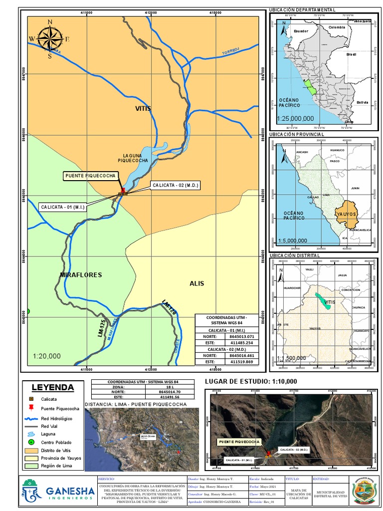 35.-Mapa de Ubicacion de Calicatas | PDF | Perú | América del Sur
