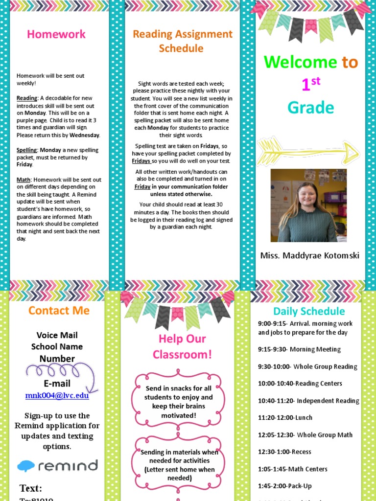 Welcome Back Brochure | PDF | Homework | Linguistics