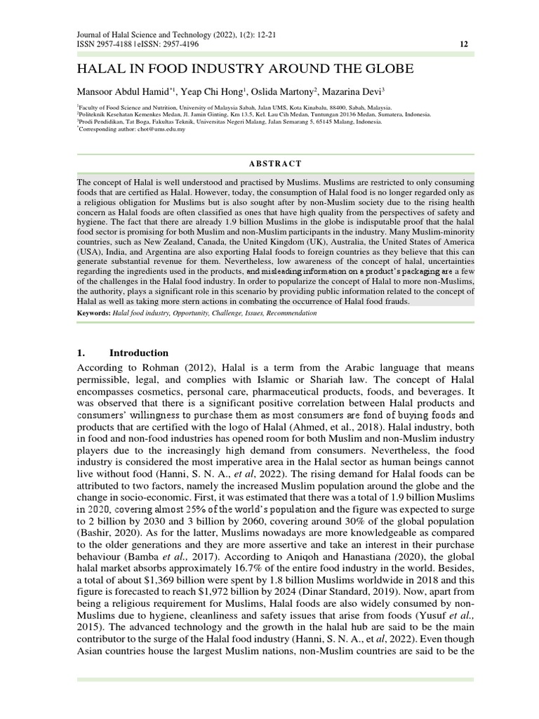 Halal in Food Industry Around The Globe | PDF | Gelatin