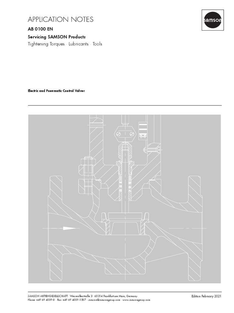 Samson VALVE Tools | PDF | Valve | Electrical Connector
