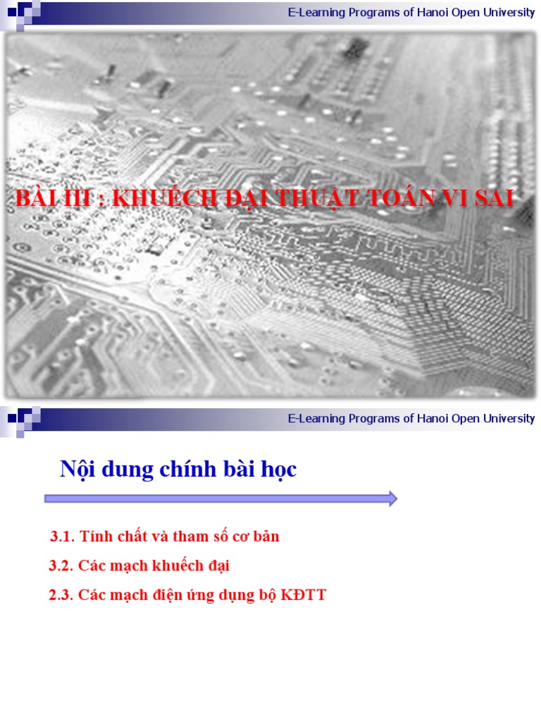 Bài 3 Khuếch đại thuật toán | PDF