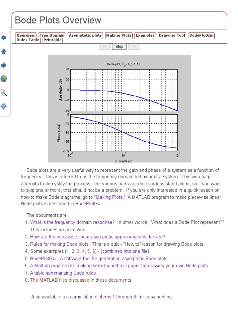 01.bode Plots Overview | PDF