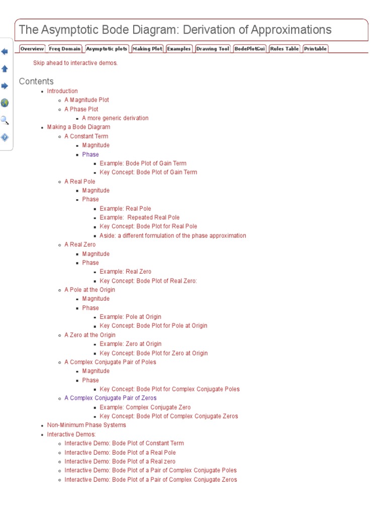 03.the Asymptotic Bode Diagram - Derivation of Approximations | PDF | Mathematics | Mathematical ...