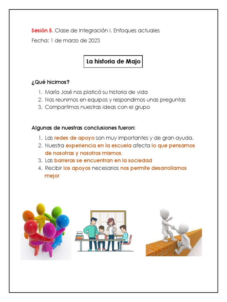 La Historia de Majo: Sesión 5 | PDF