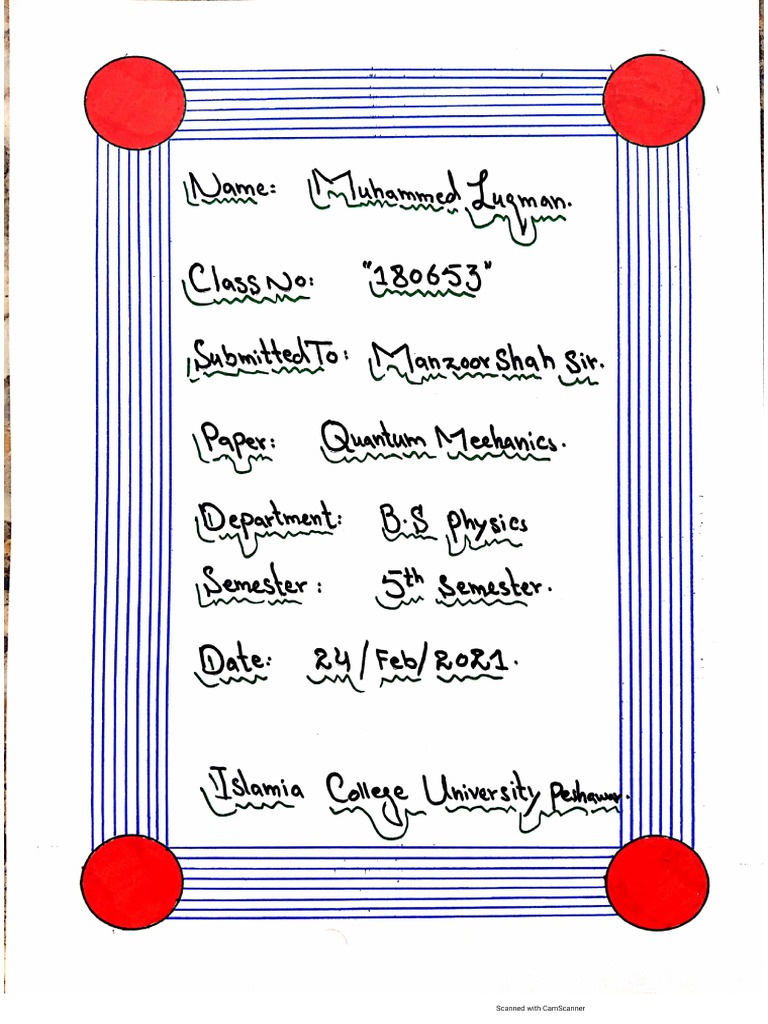 Quantum Paper by Luqman Khan | PDF