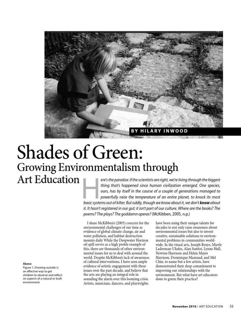 Shades Of Green Growing Environmentalism Pdf Teachers Curriculum