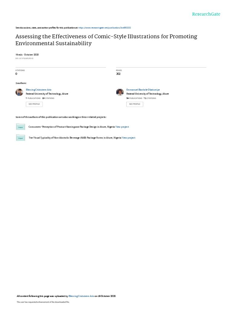 Assessing The Effectiveness of Comic-Style Illustrations For Promoting ...