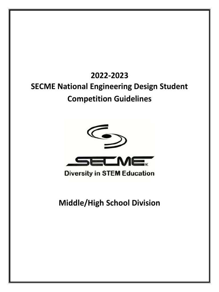 SECME Guidelines 22-23 - MSHS | PDF | Art