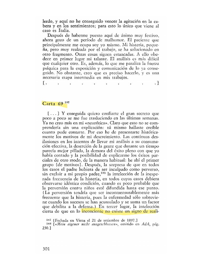 Carta 69 Freud | PDF