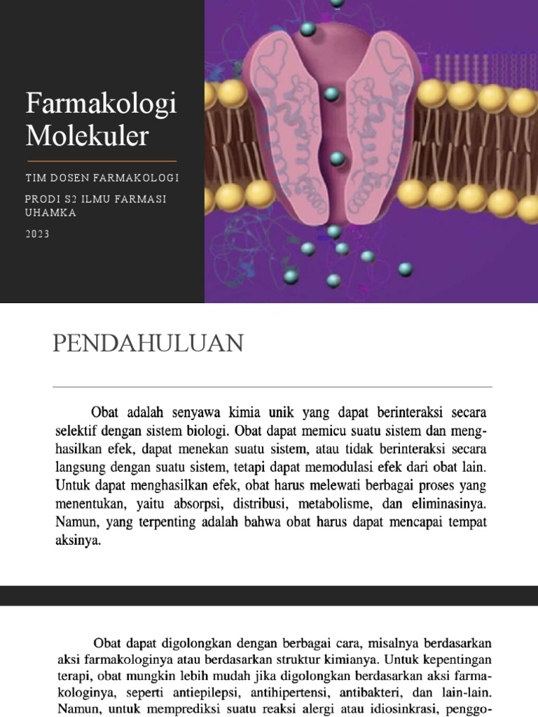 TM1-18032023-Farmakologi Molekuler S2 | PDF