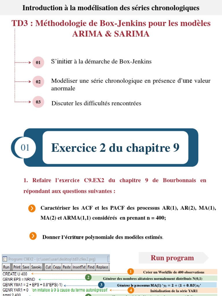 TD 3 - Méthodologie de Box-Jenkins Pour Les Modèles ARIMA SARIMA | PDF | Séries chronologiques ...