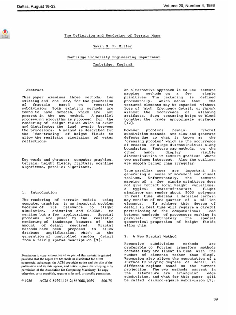 The Definition and Rendering of Terrain Maps | PDF | Texture Mapping ...