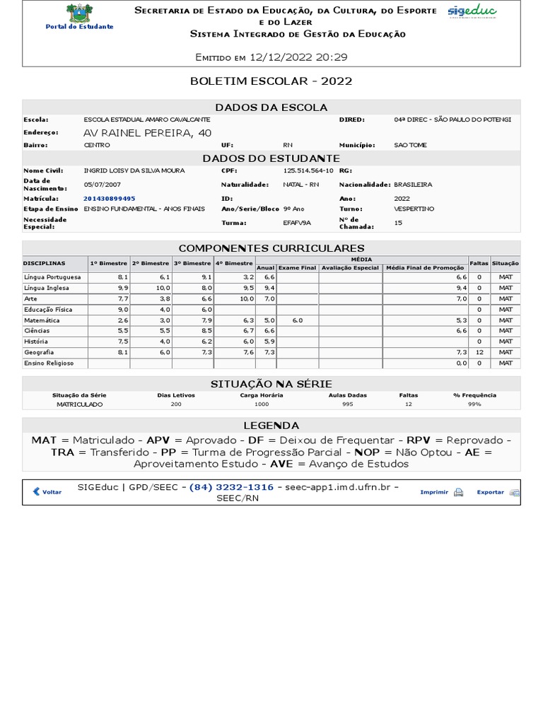 Modelo De Boletim Escolar Modelo De Boletim Informativo Por E Mail De