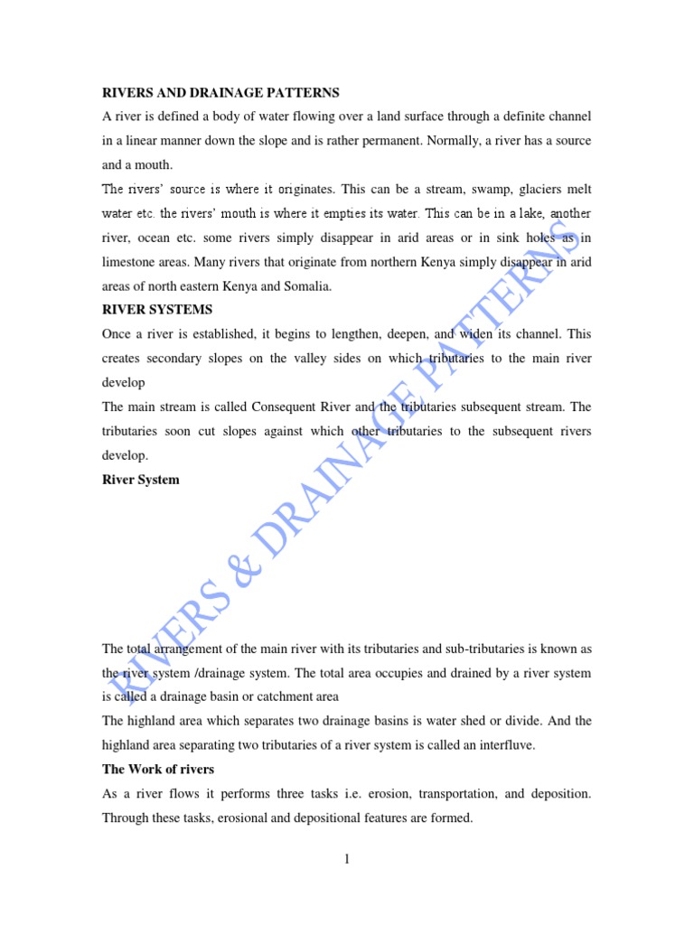 S5 Geography 1 | PDF | River Delta | River