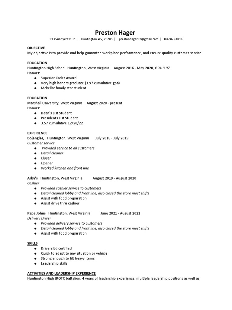 Resume 2023 | PDF