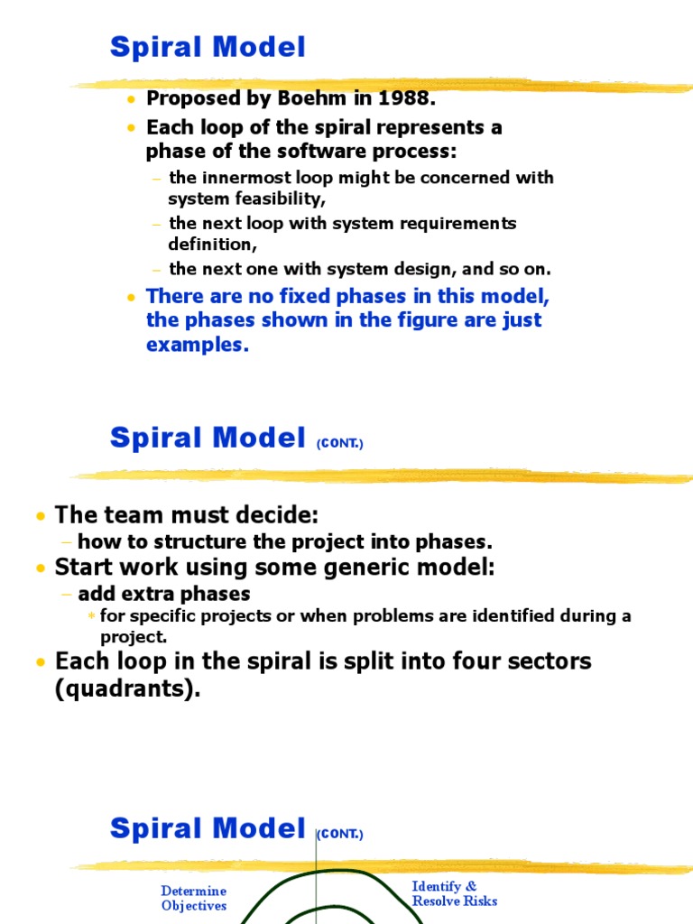Spiral Model | PDF | Risk | Systems Science