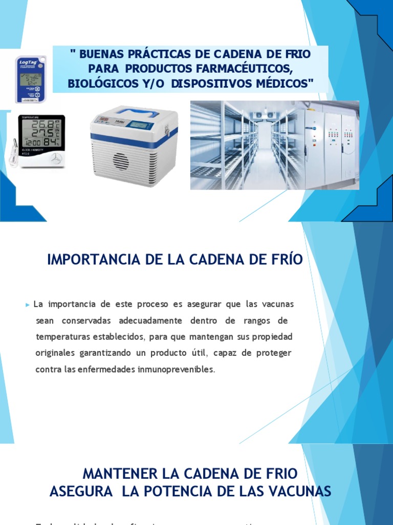 B Diapositivas Cadena Frio | PDF | Poliestireno | Medicamentos con receta