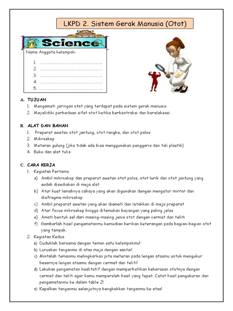 LKPD 2. (Otot) | PDF