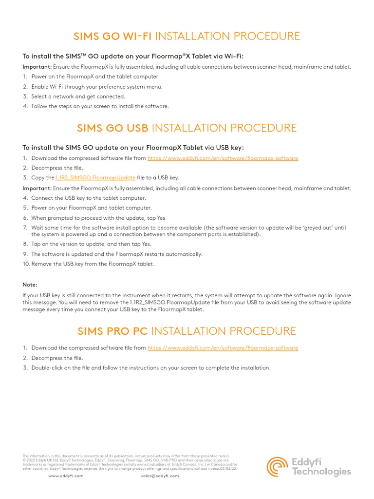 Sims Installation Procedure | PDF | Tablet Computer | Usb