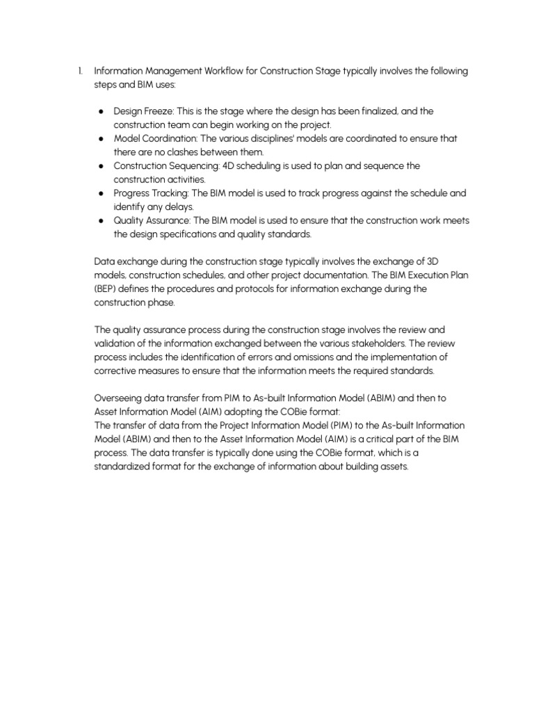CIC BIM MANAGER LESSON-Assignment - 4 | PDF | Building Information ...