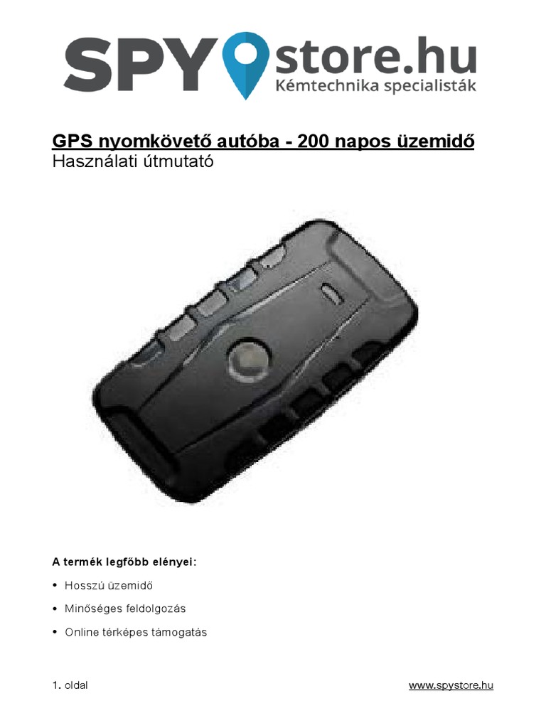 GPS35 - HU Hasznalati Utmutato | PDF