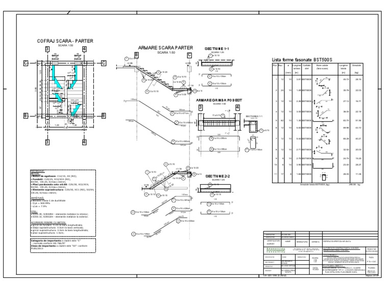 Sectiune 1-1: SCARA 1:50 | PDF