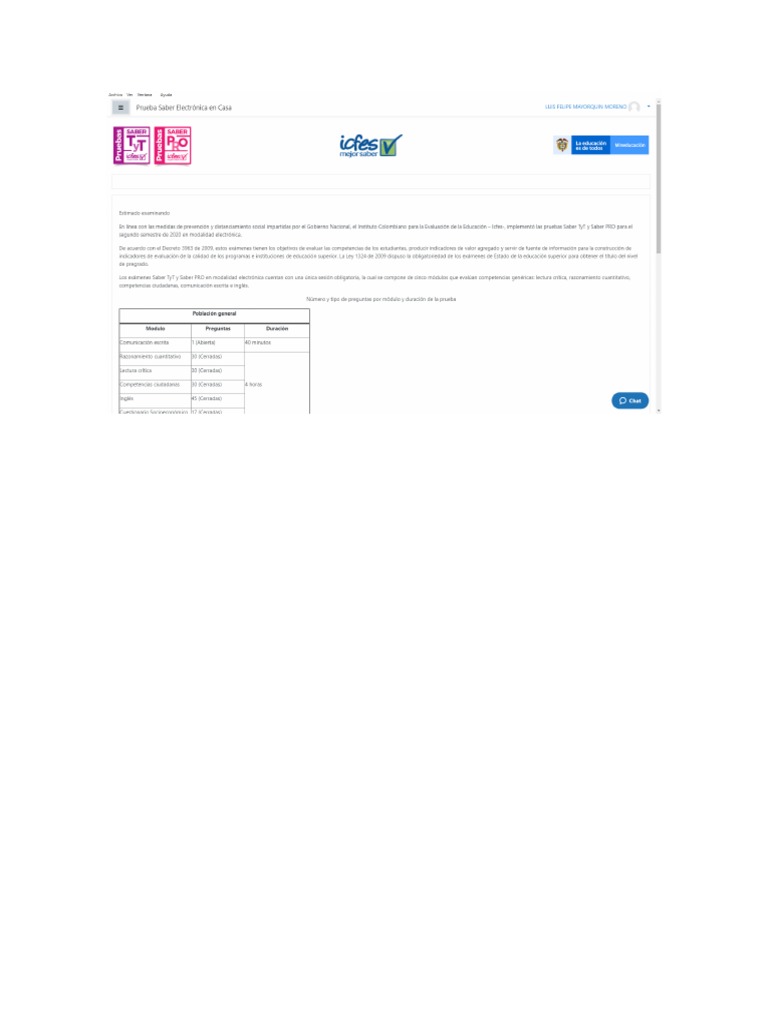 Luis Felipe Mayorquin Moreno Icfes | PDF