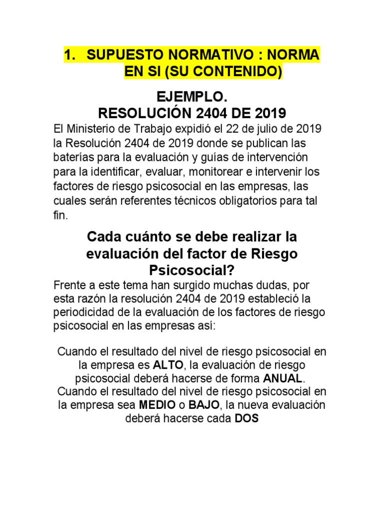 Supuesto Normativo | PDF