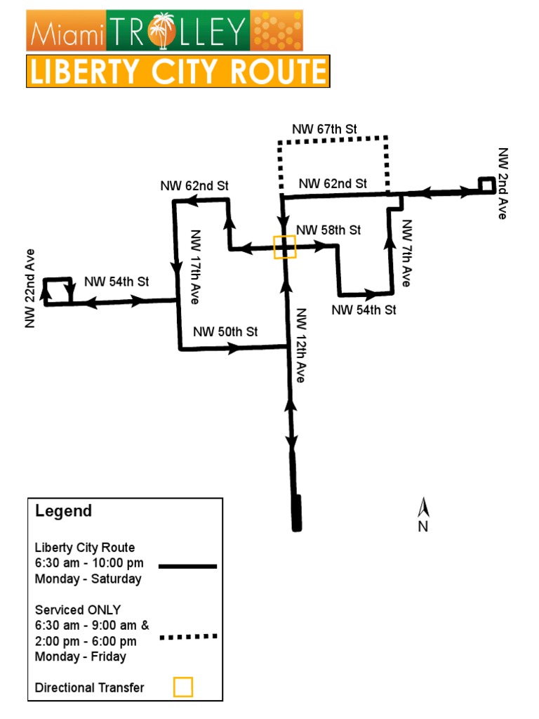 Liberty City Route Schedule and Map | PDF
