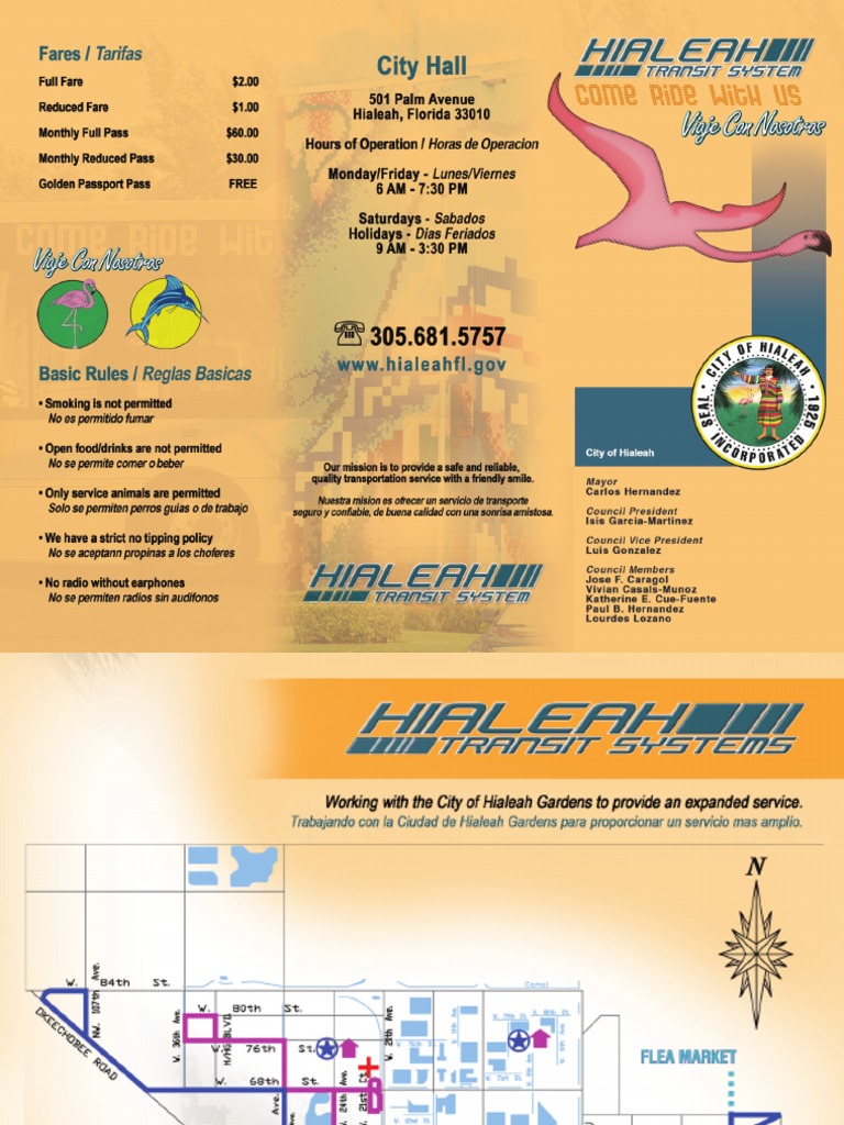 Hialeah Transit Brochure 2012 PDF | PDF