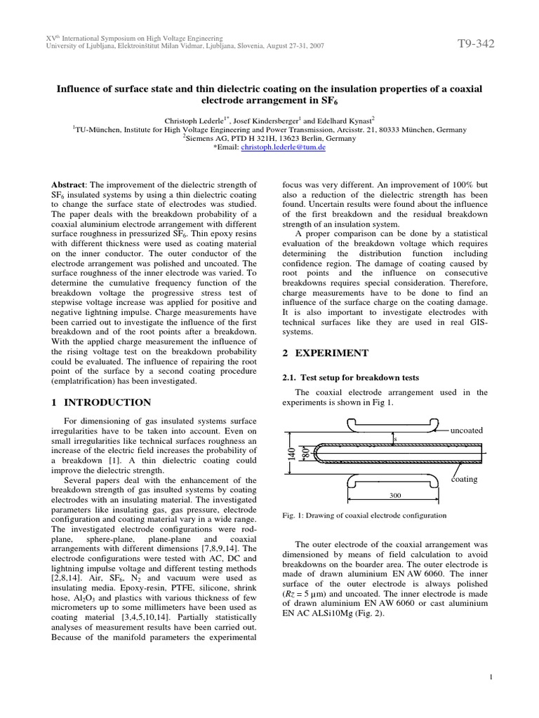 Surface State | PDF | Electrical Breakdown | Insulator (Electricity)