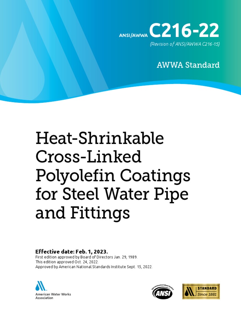 Heat-Shrinkable Cross-Linked Polyolefin Coatings For Steel Water Pipe ...