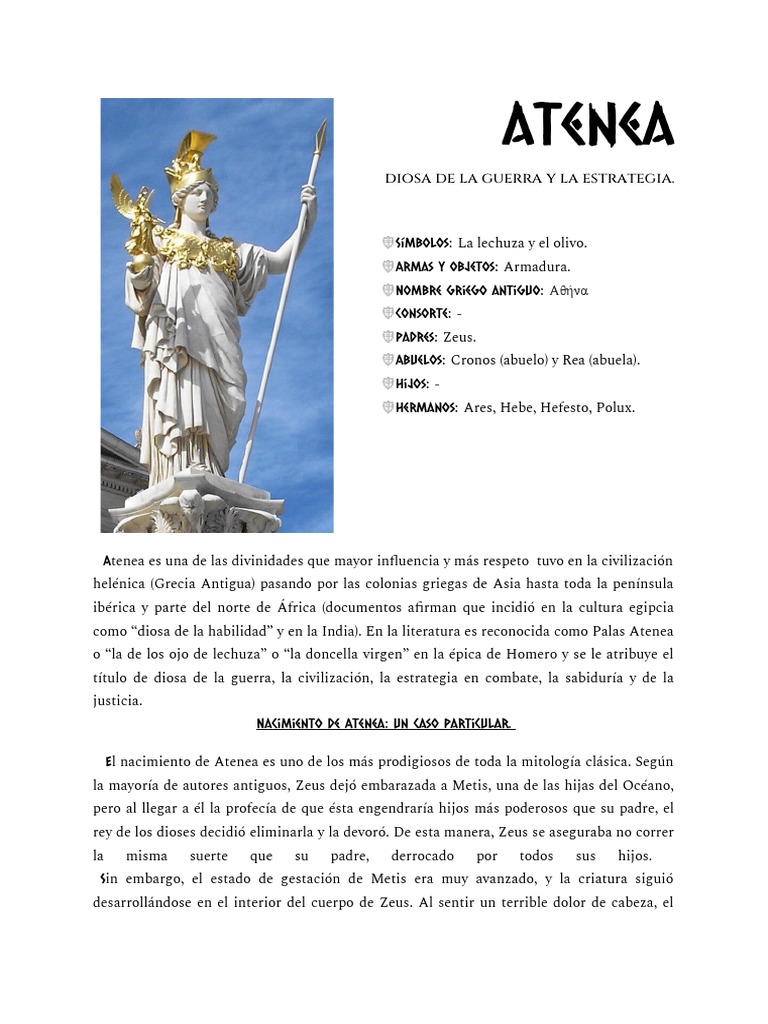 9 - Atenea | PDF | Atenea | Zeus