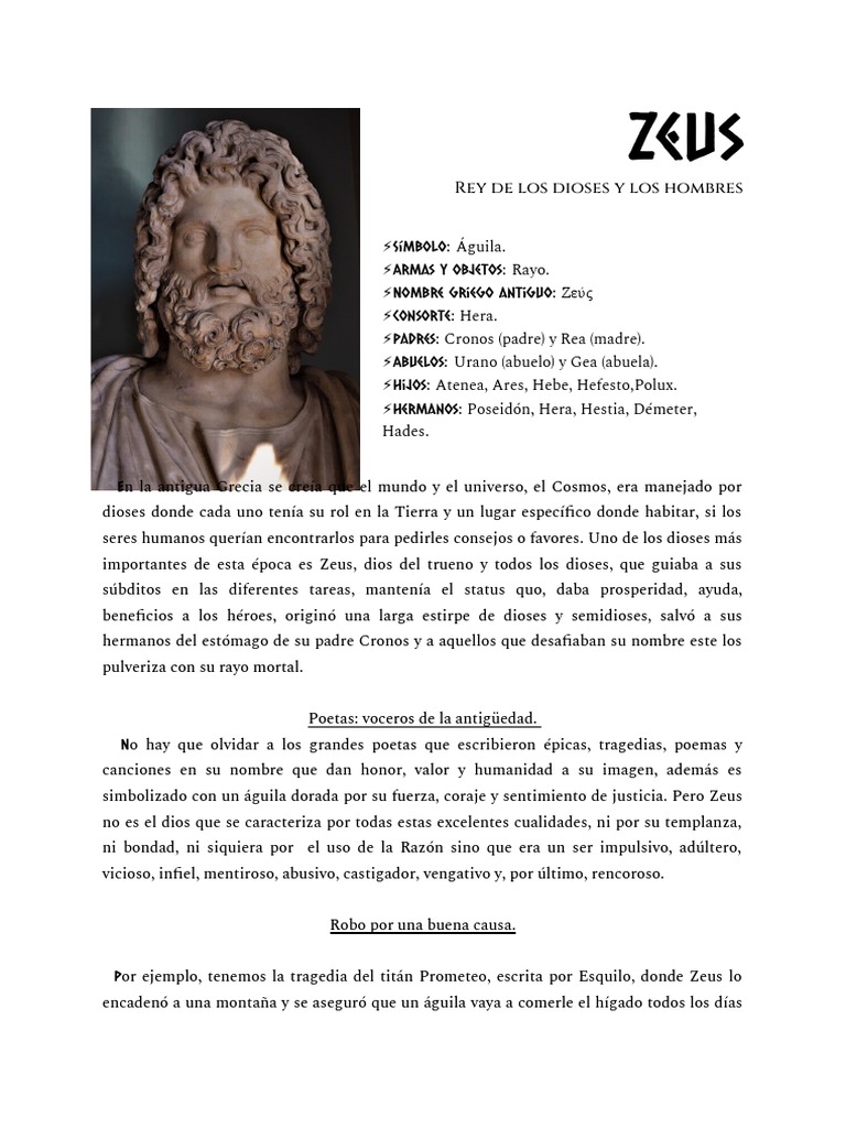 1 - Zeus | PDF | Zeus | Hera