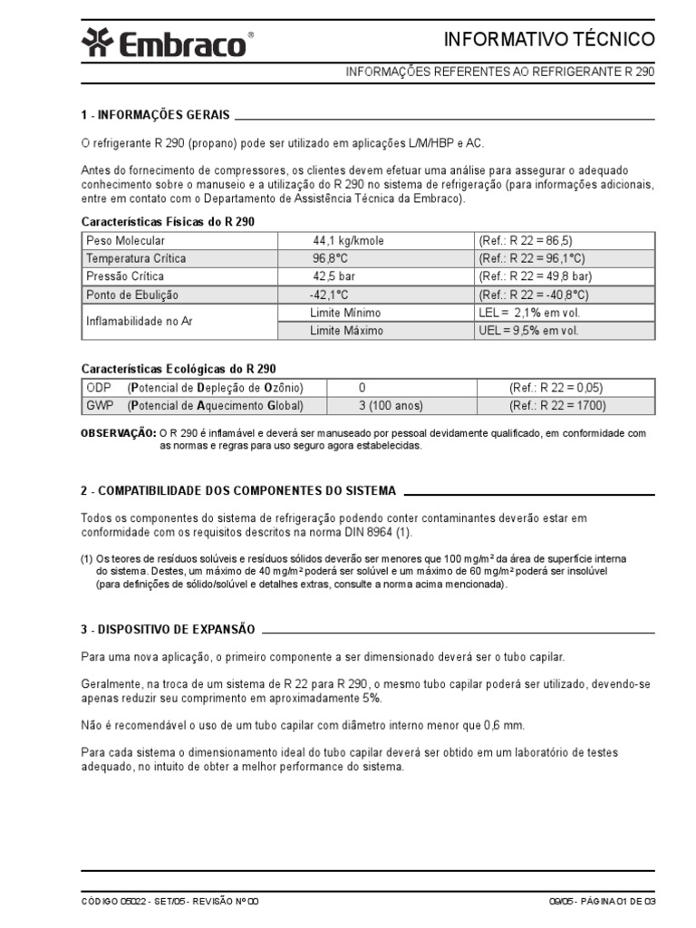 Catálogo embraco compressores 1 | PDF | Solubilidade | Umidade