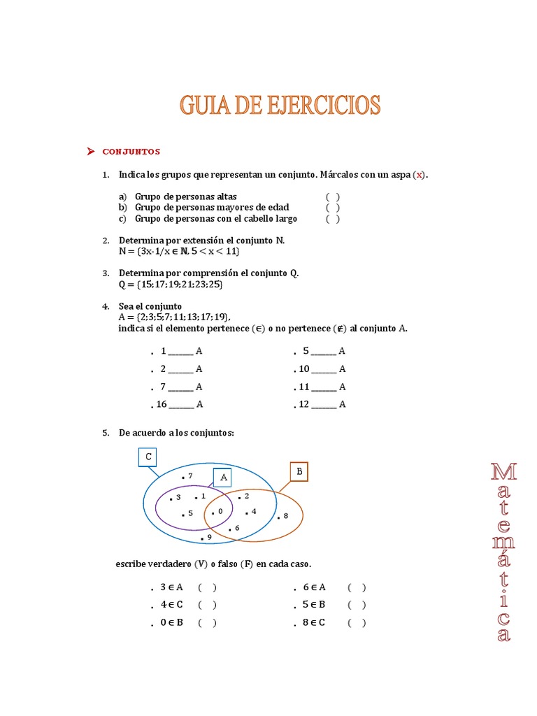 Guia de Ejercicios 6° Grado | PDF