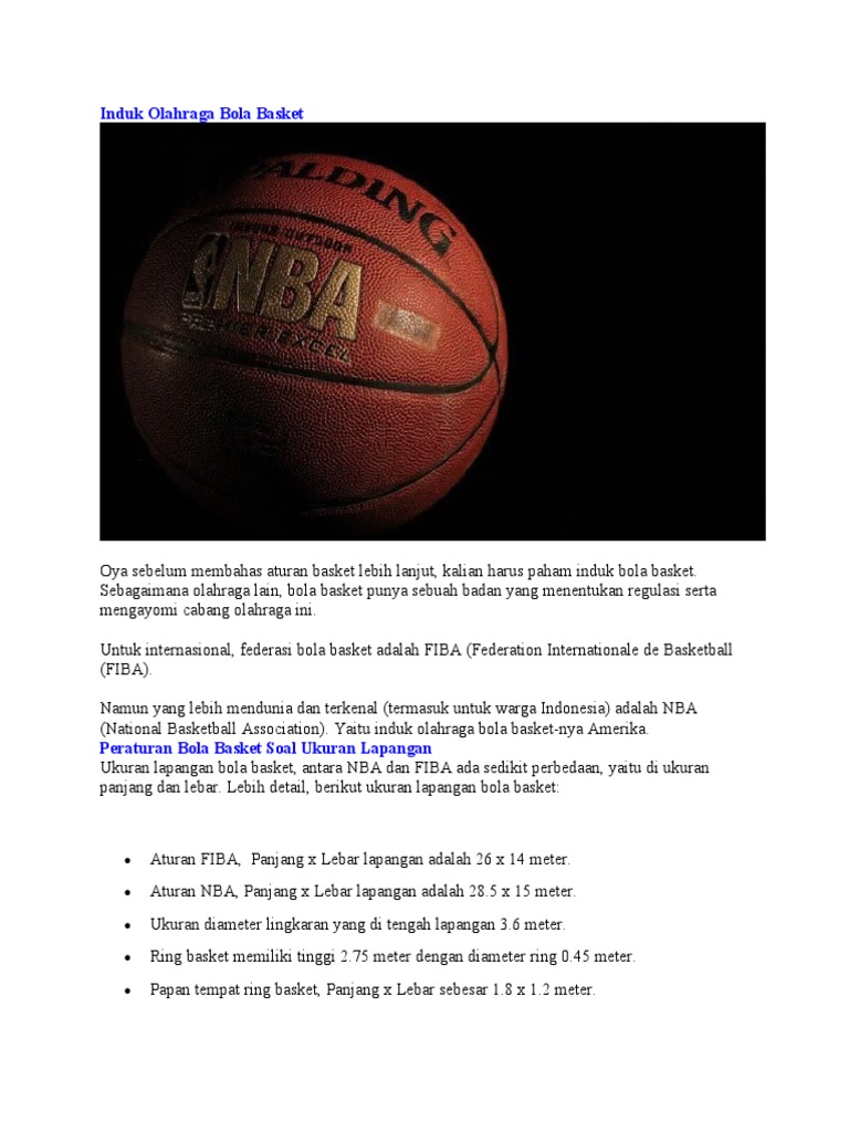 Bola Basket | PDF