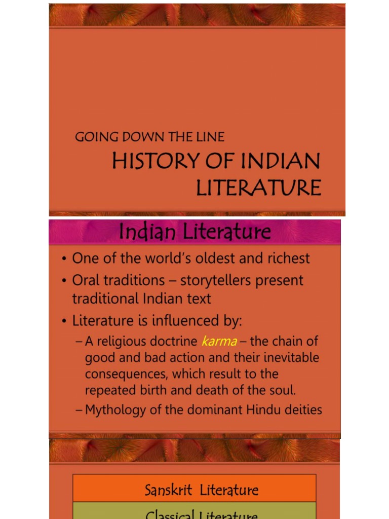 Introduction To Indian Literature | PDF