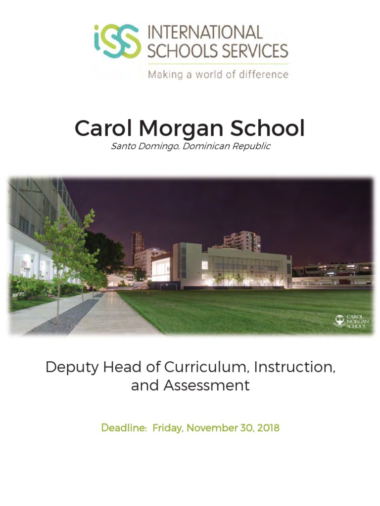 2018 Carol Morgan SCH Deputy Head Curriculum | PDF | Curriculum | Teachers