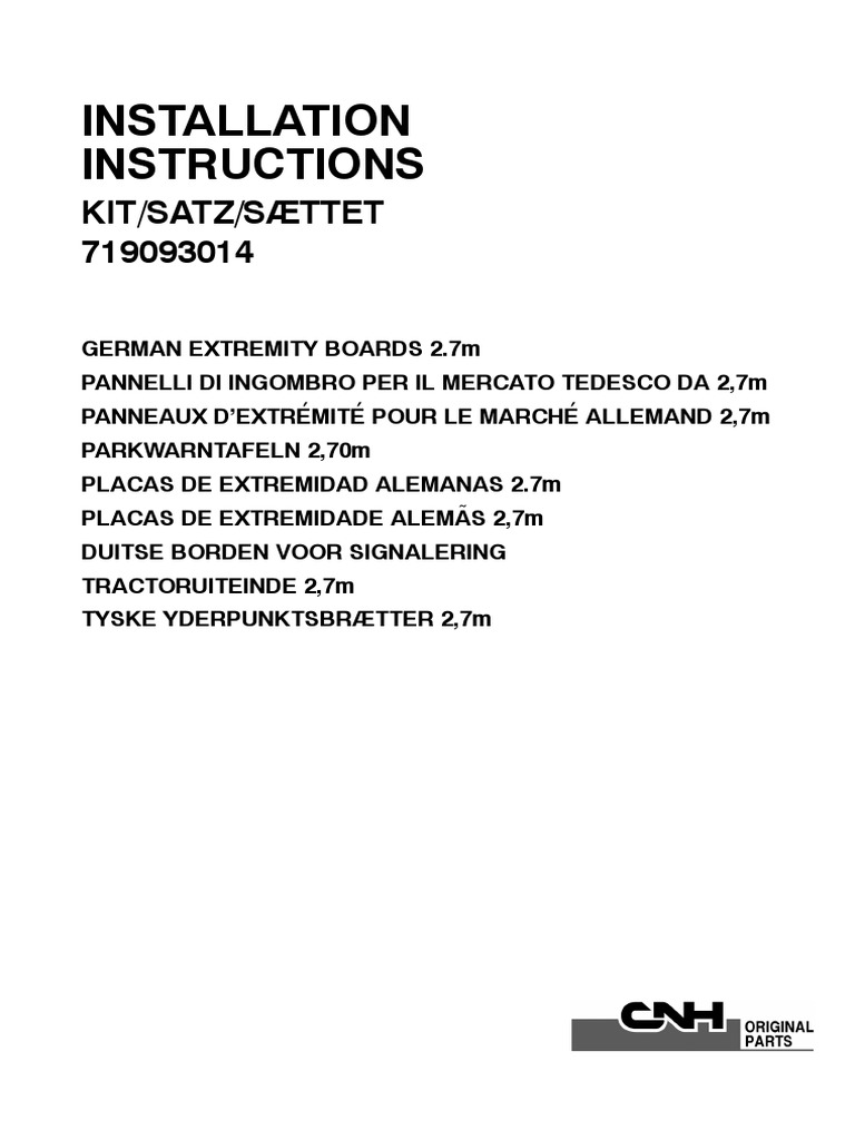 Installation Instructions: Kit/Satz/Sættet 719093014 | Descargar gratis ...