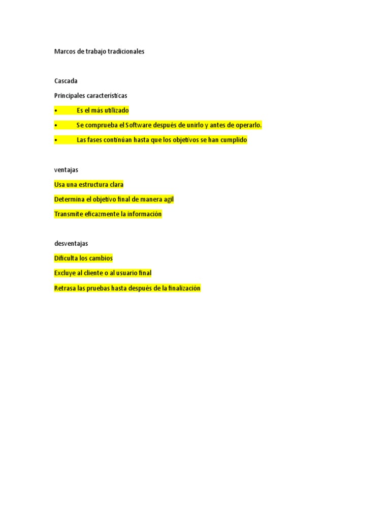 Marcos de Trabajo Tradicionales y Agiles | PDF | Software | Scrum (desarrollo de software)