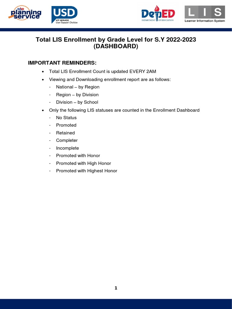 Nutrition Month Program Deped Lis Enrollment