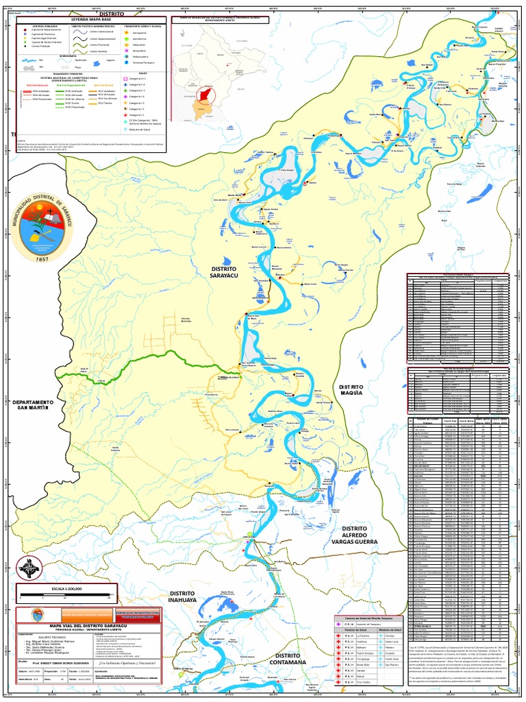 Mapa Vial Distrito Sarayacu 2023 - VF | PDF | Infraestructura de ...