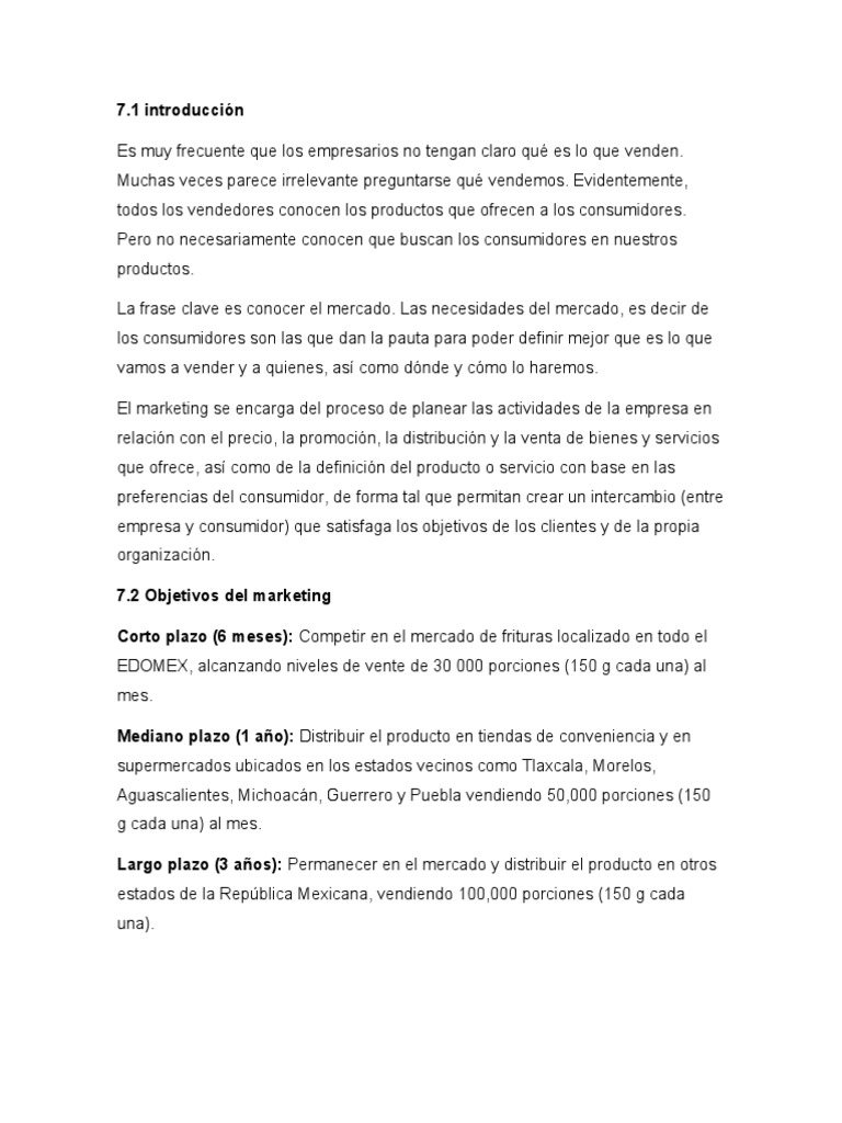 7.1 y 7.5 | PDF | Marketing | Mercado (economía)