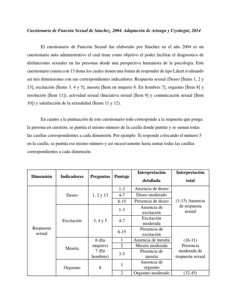 Cuestionario_de_Función_Sexual_de_Sánchez,_2004._Adaptación_de_Arteaga_y_Uzc | PDF | Orgasmo ...