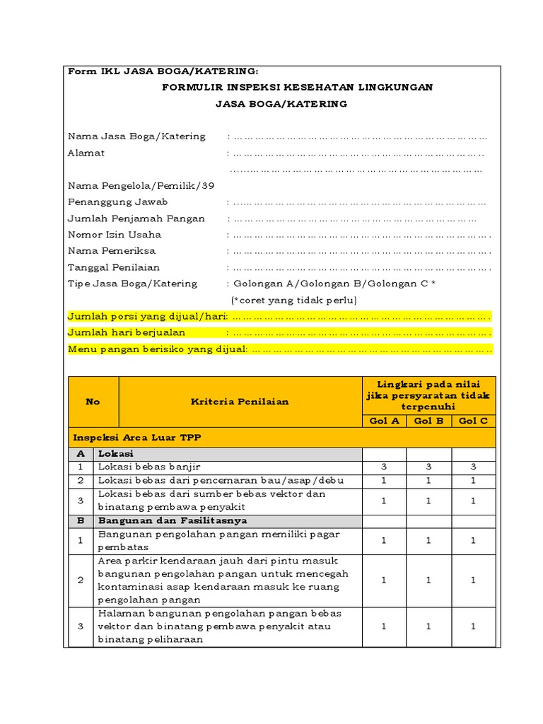 Ikl Jasa Boga Catering | PDF
